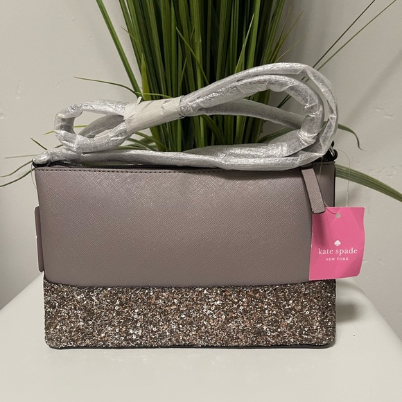 kate spade | Bags | Nwt Late Spade Ramey Greta Court Glitter Crossbody ...
